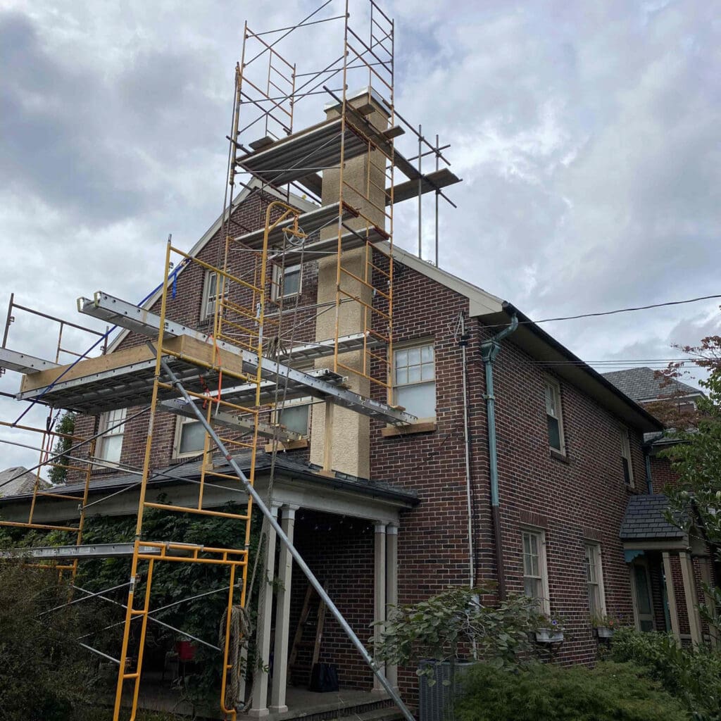 Chimney Casing [Stucco] - Fireplace and Chimney Professionals