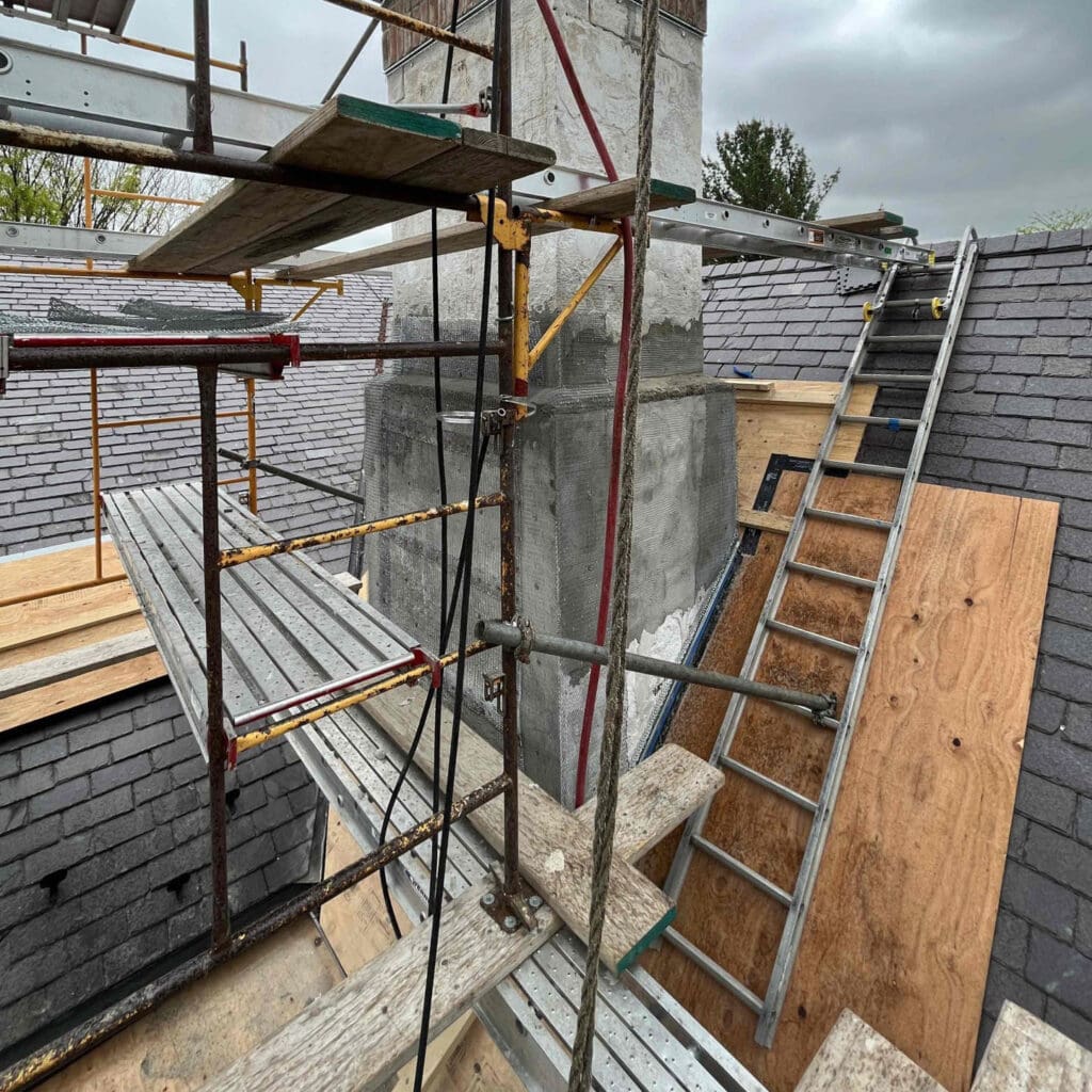 Scaffold [Roof] - Fireplace and Chimney Professionals