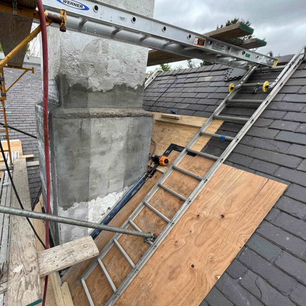 Scaffold [Roof] - Fireplace and Chimney Professionals